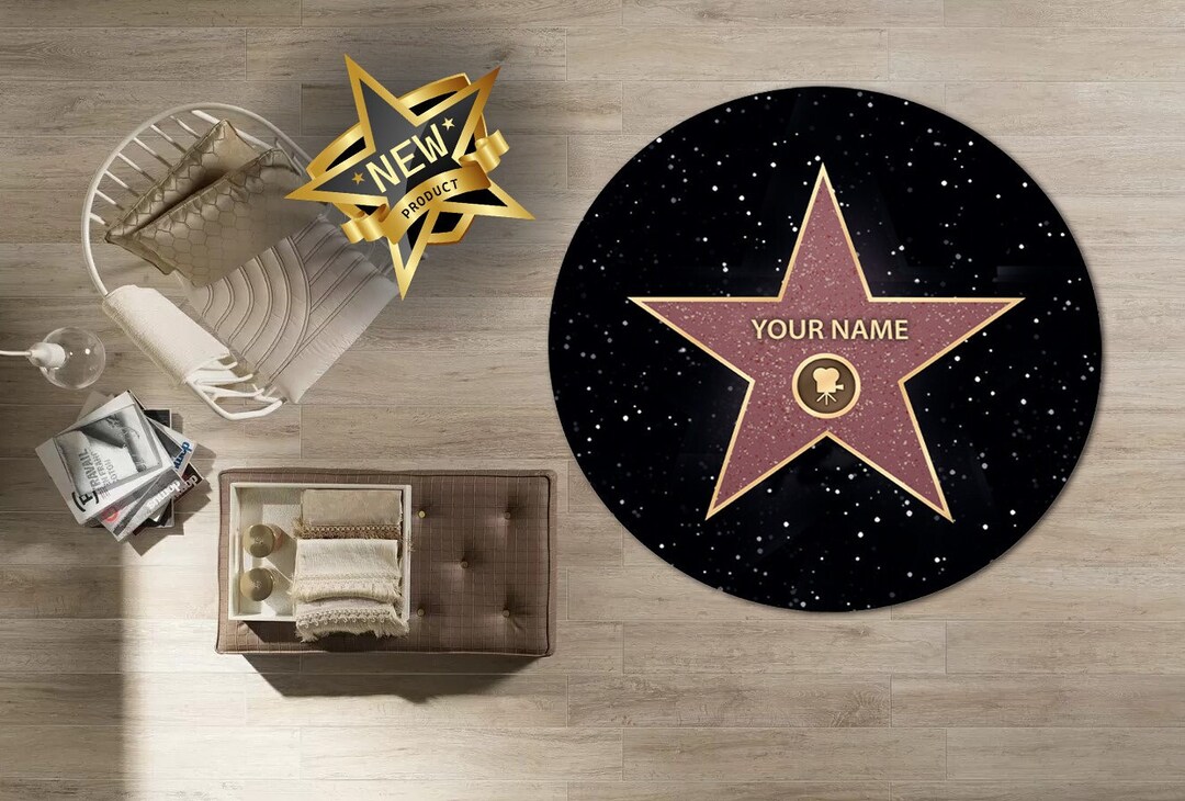 Fame Rug, Personalized Rug, Hollywood Rug, Walk of Fame Rug, Hollywood ...