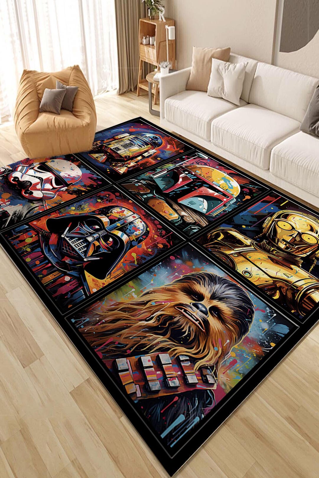 Stormtrooper Rug, Star Wars Rug, Colorful Rug, Music Rug,fantastic Rug ...