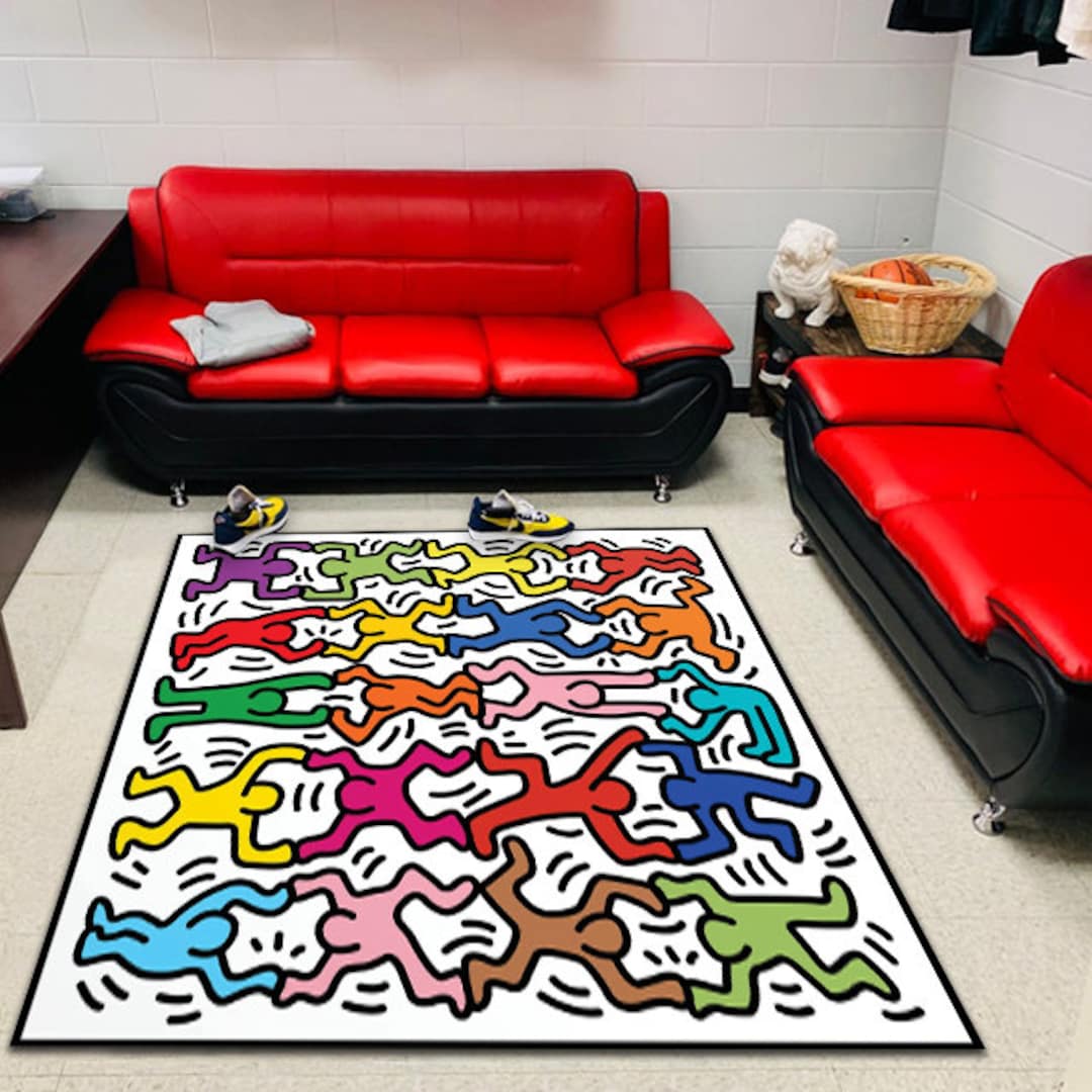 Pop Art Graffiti Rug: Colorful Modern Area Rug - Etsy