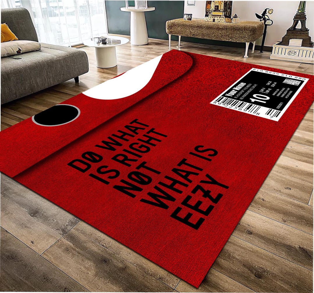 Sneaker Box Rug,red Box,do What is Right,trending Now, Customize ...