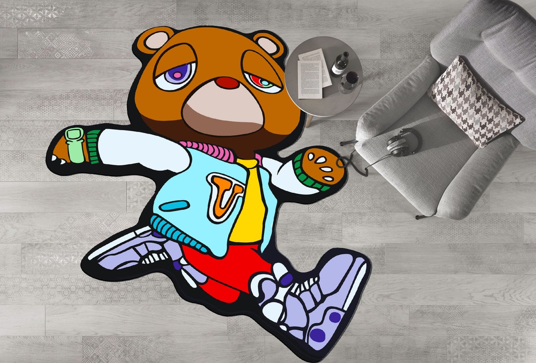 Kanye Bear Rug,kanye West Rug,animal Rug, Funny Bear Rug,nonslip Soft ...