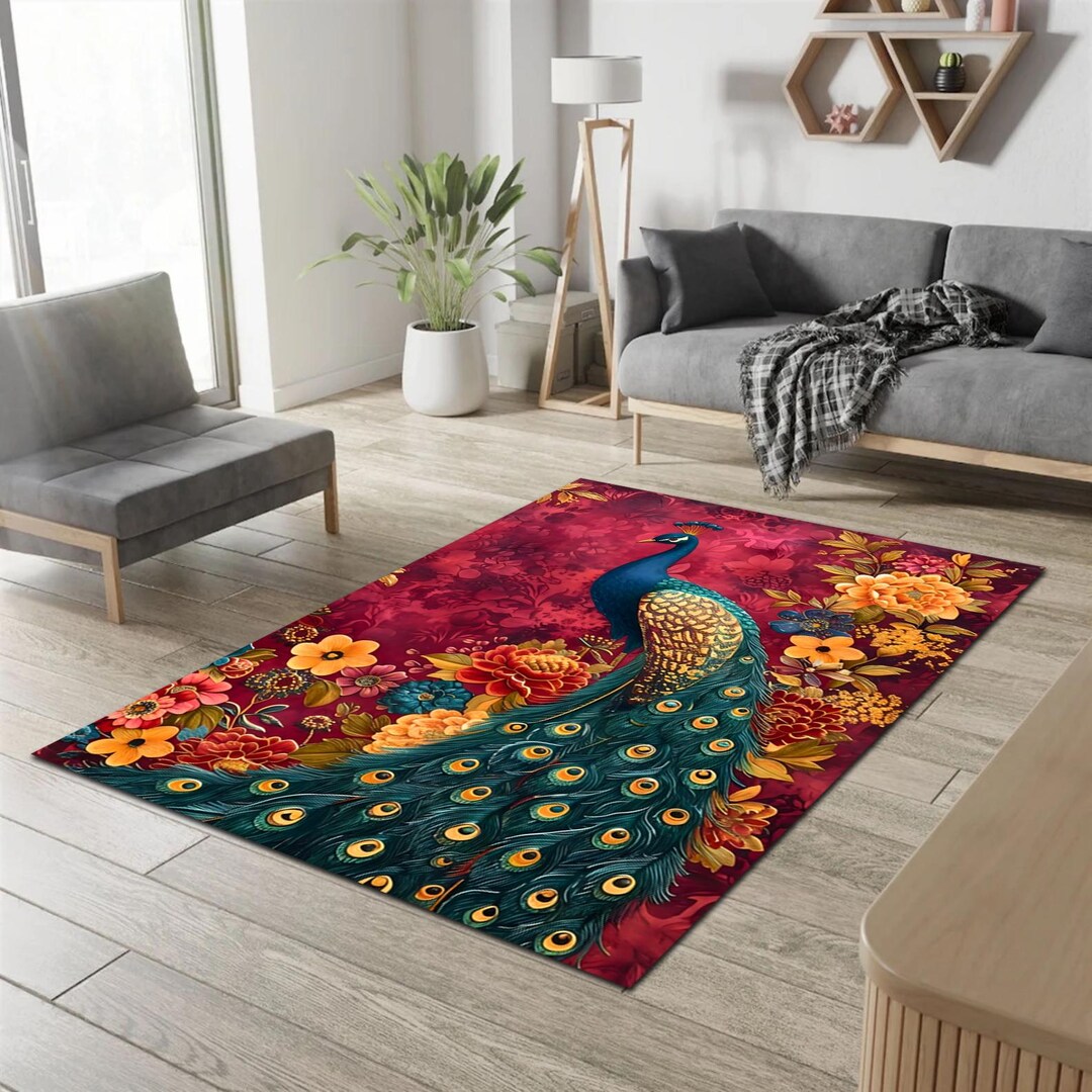 Peacock Carpet, Peacock Rug, Peacock Pattern Carpet, Peacock Pattern ...