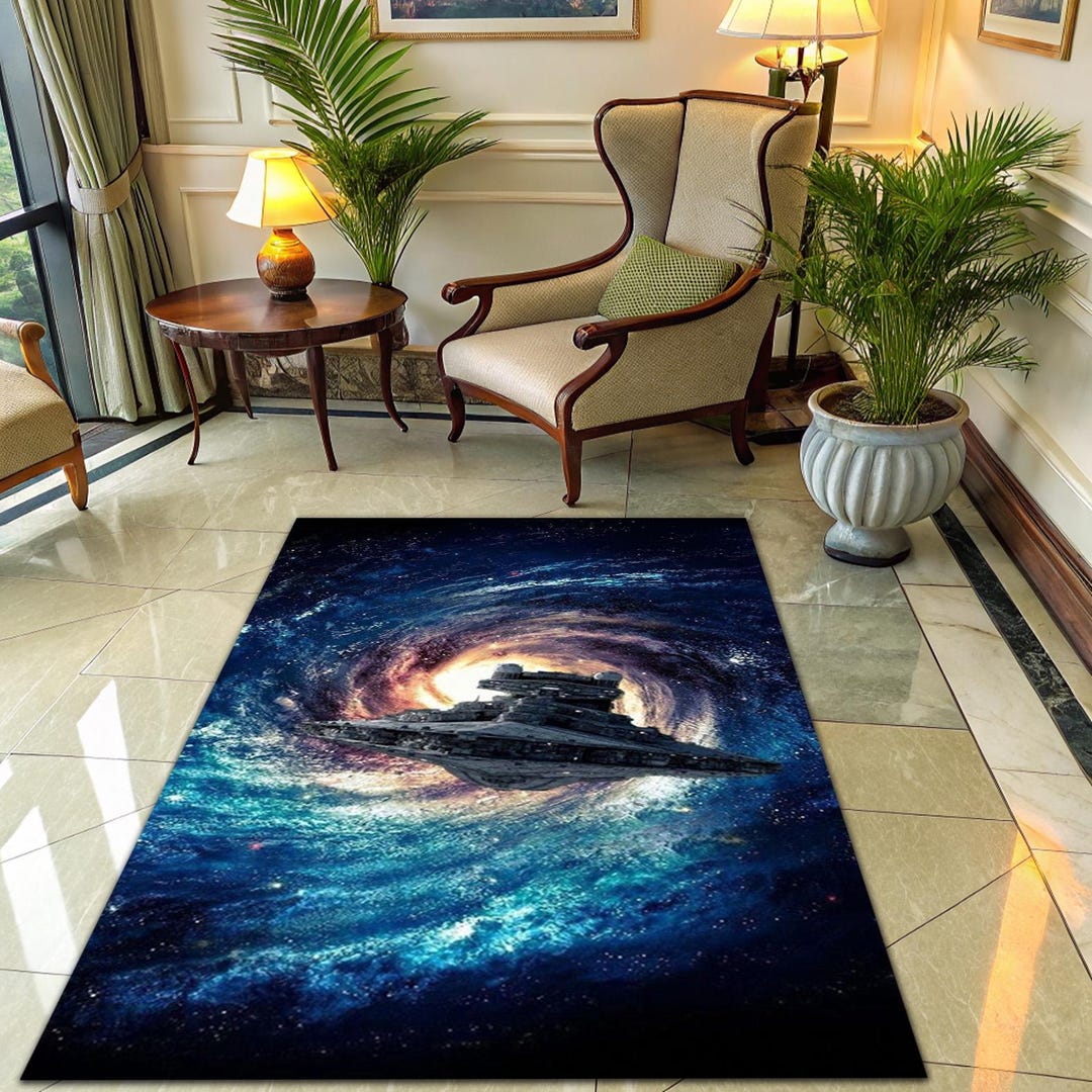 Star Wars Rug, Galactic Empire Carpet, Deep Space Nebula Area Rug, Sci ...