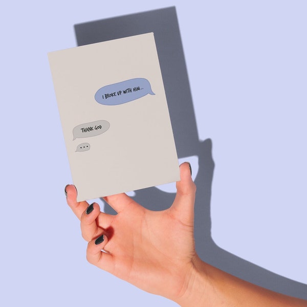 Break up Card - Etsy