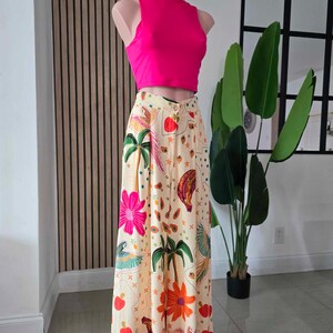 Nature-inspired Printed Pants - Etsy