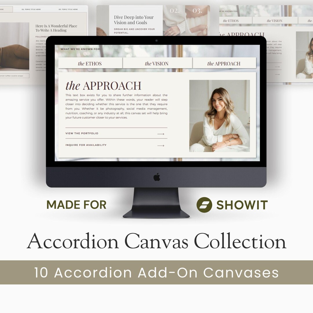 Showit Canvas Add on Bundle, Animation Template, Dfy Showit, Website ...