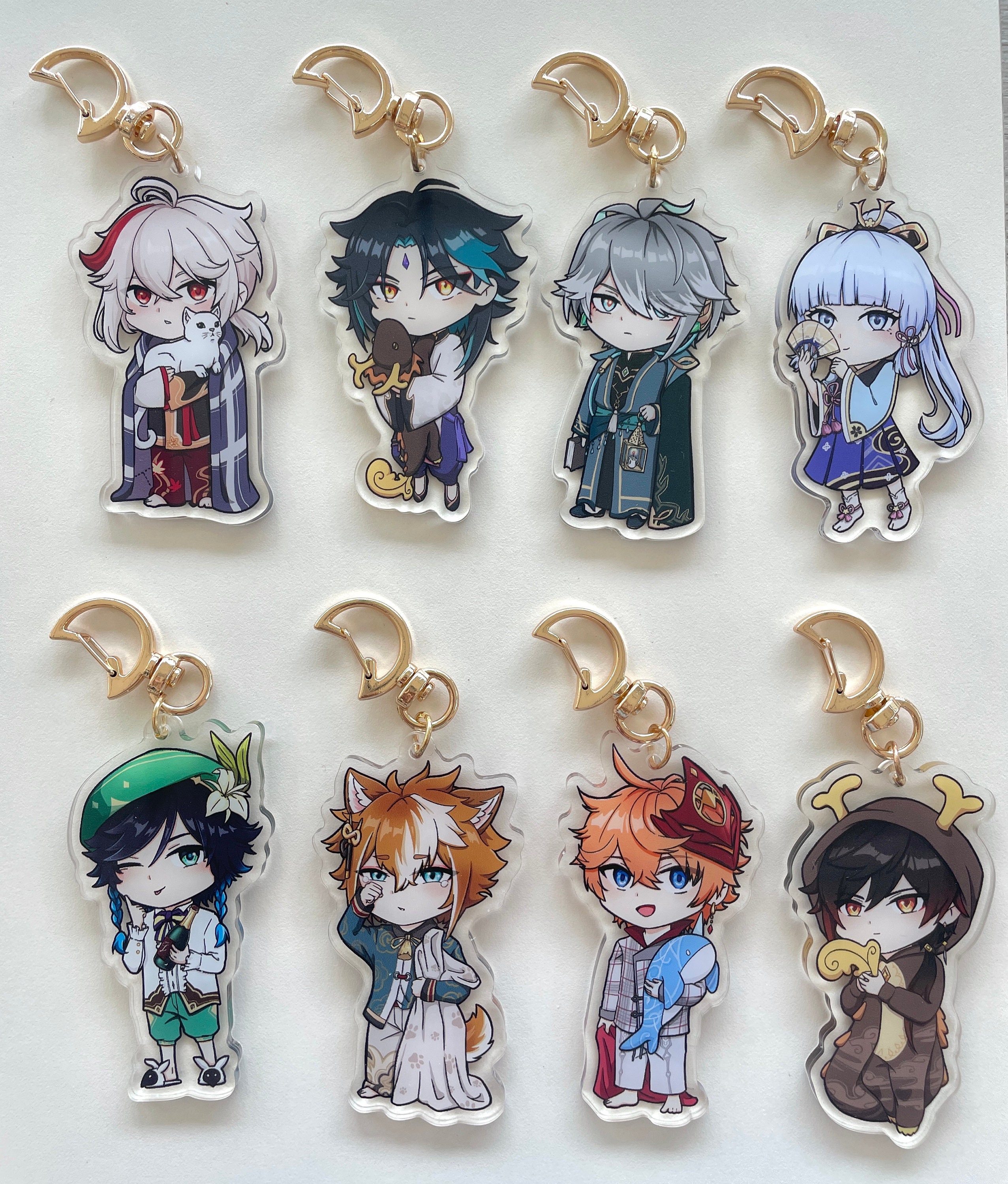 Genshin Impact Gorou Keychain, Keychain Original Design - Etsy