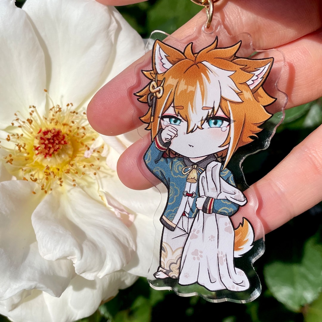 Genshin Impact Gorou Keyring, Original Design Keychain - Etsy