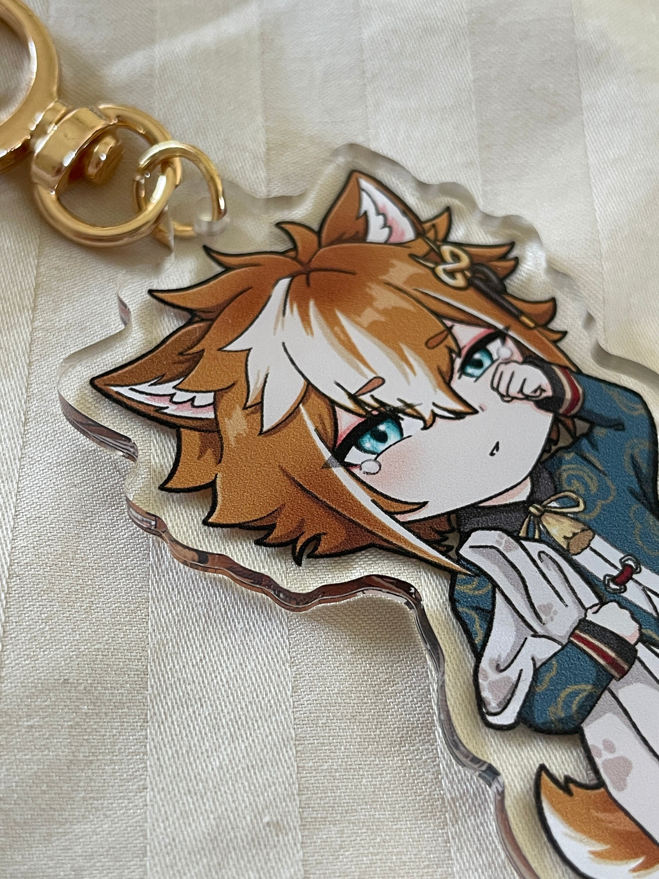 Genshin Impact Gorou Keychain, Keychain Original Design - Etsy