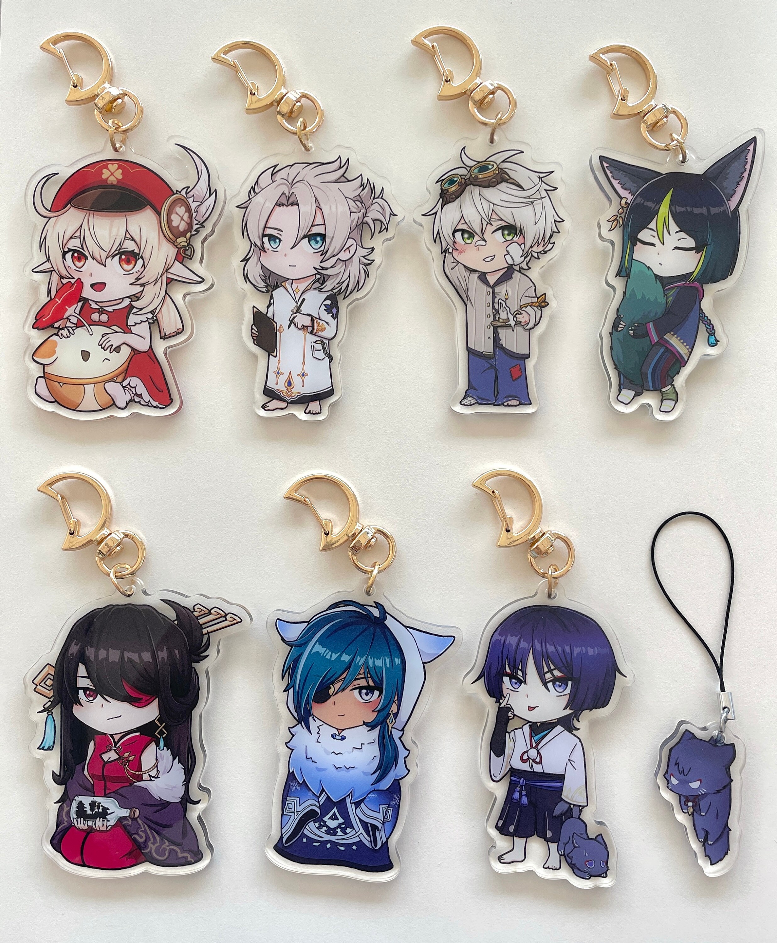 Genshin Impact Scaramouche Keychain Phonecharm Scara Cat - Etsy Australia