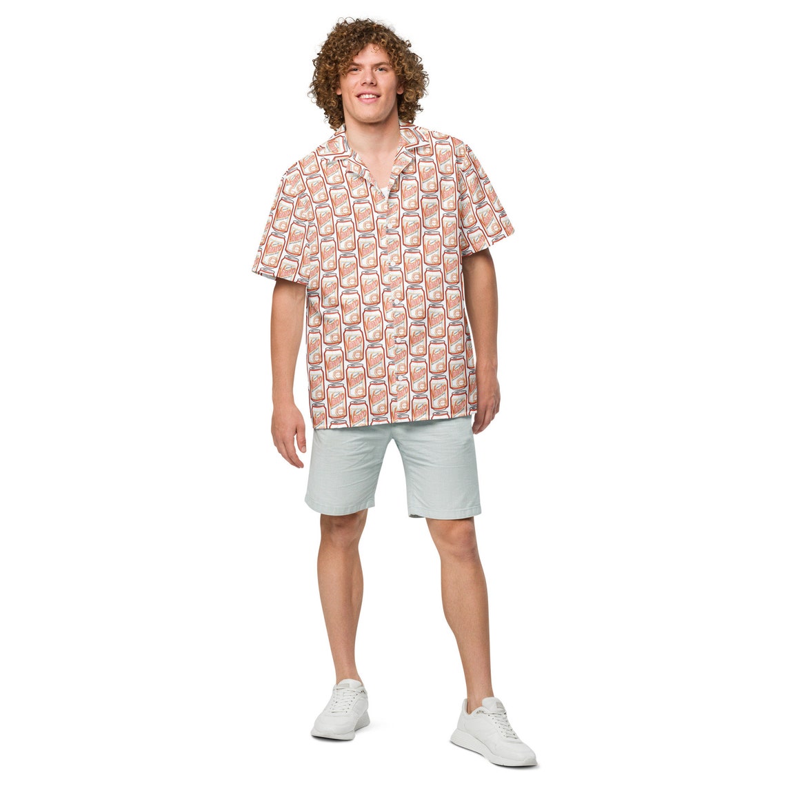 Vimto Button Shirt: Middle Eastern Soda Pop Art, Lightweight Hawaiian ...