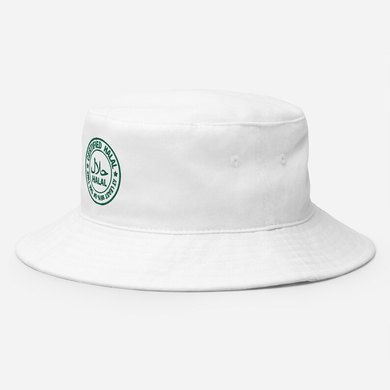 Certified Halal Bucket Hat - حلال - Funny Muslim Gifts, Eid, Ramadan ...