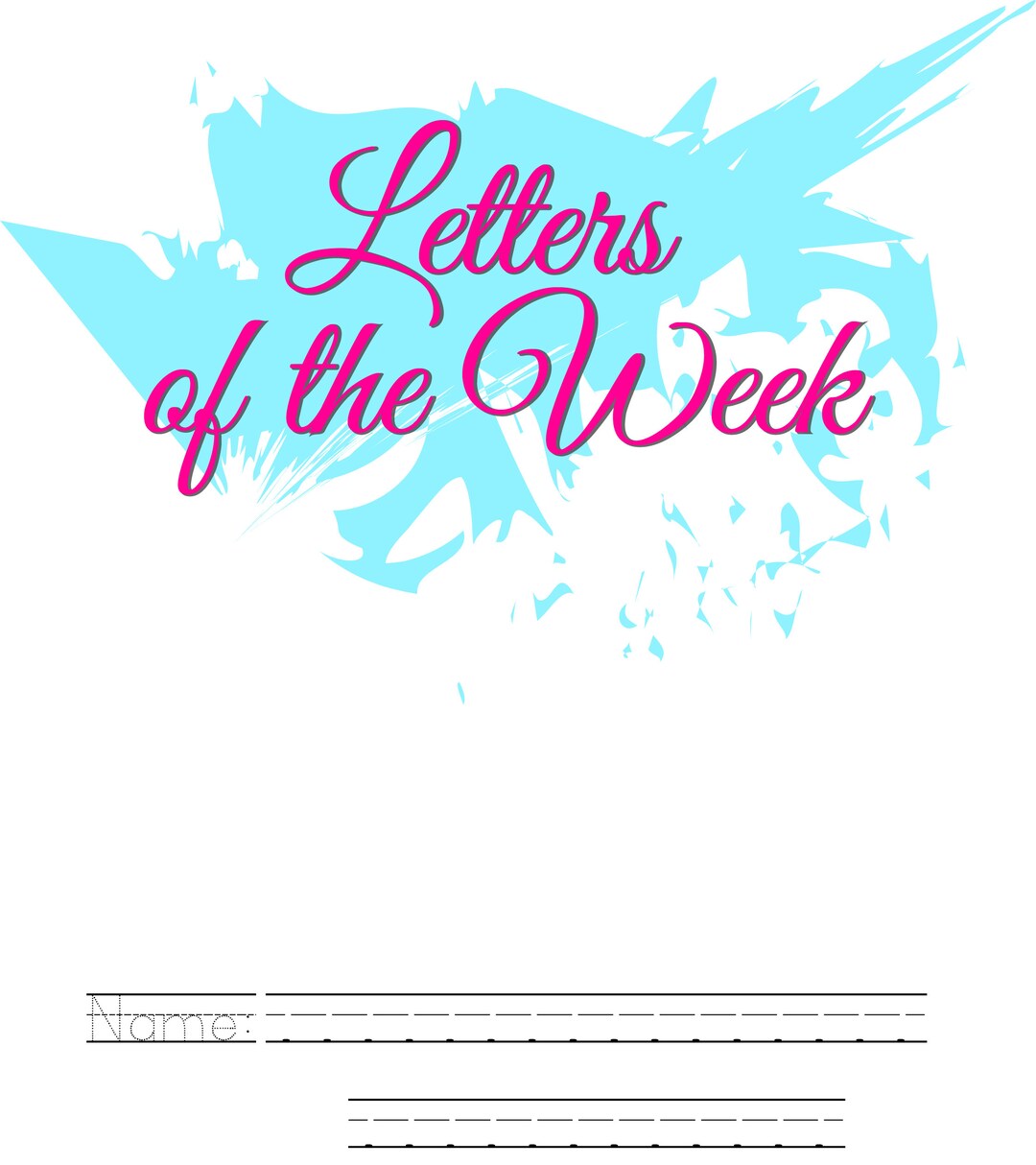 Letter Of The Week Worksheet Etsy letter-of-the-week-worksheet-etsy