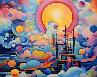 Digital Image Midcentury Modern AI Generated Art Pieces Downloadable ...