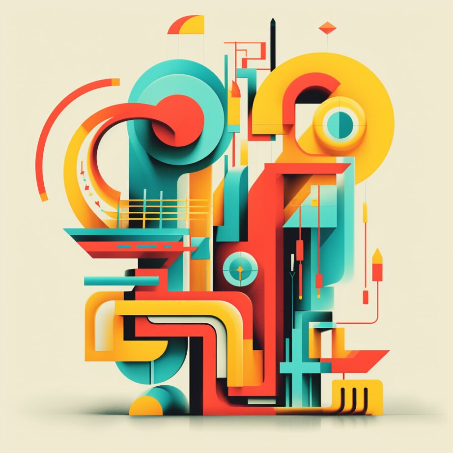 Digital Image Midcentury Modern AI Generated Art Pieces - Etsy