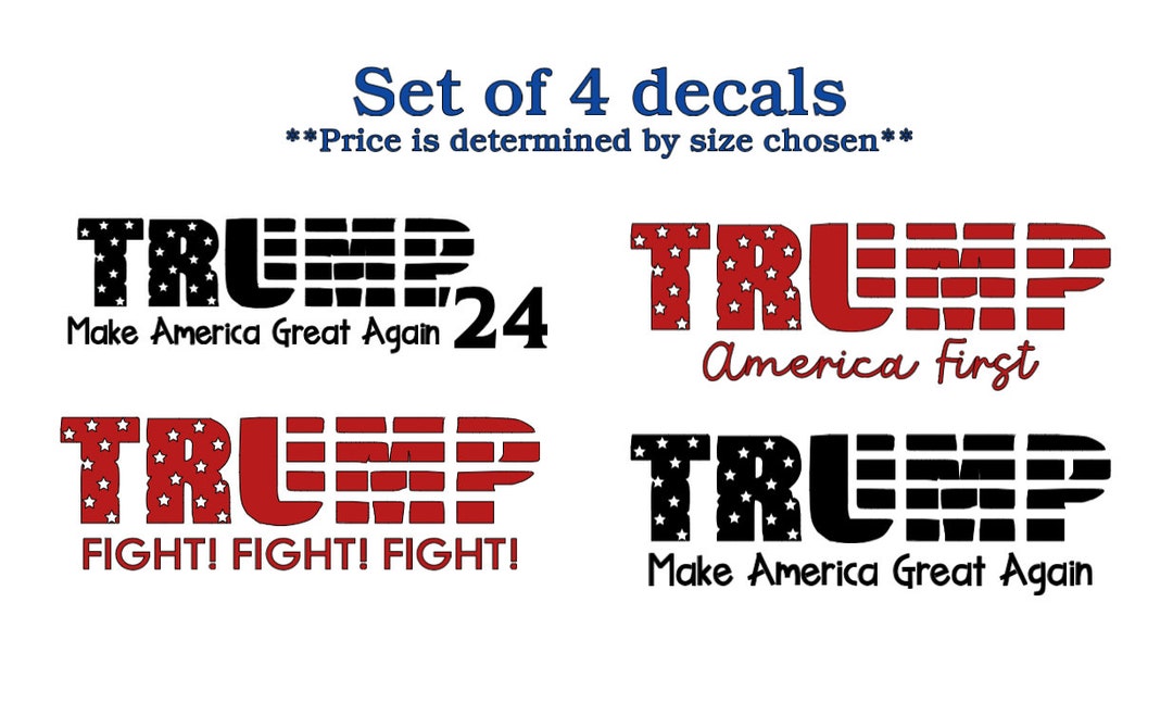 Trump/vance 2024 Presidential Decal Conservative Car Truck, Support for ...