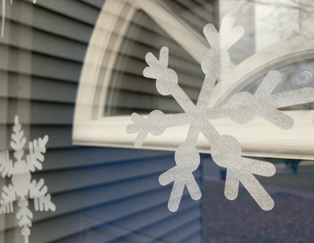 Frosted Snowflakes Sets: Winter Wonderland Window Clings for Easy ...