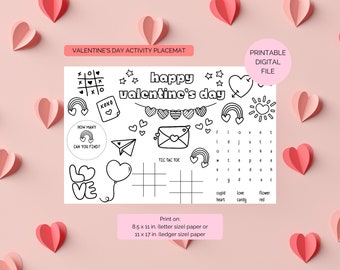 Valentine's Day Kids Party Activity Cards Cupid Says Game Simon Says ...