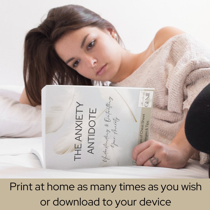 Anxiety Coping Skills Mental Health Therapy Worksheets for Anxiety Relief Challenging Negative ...