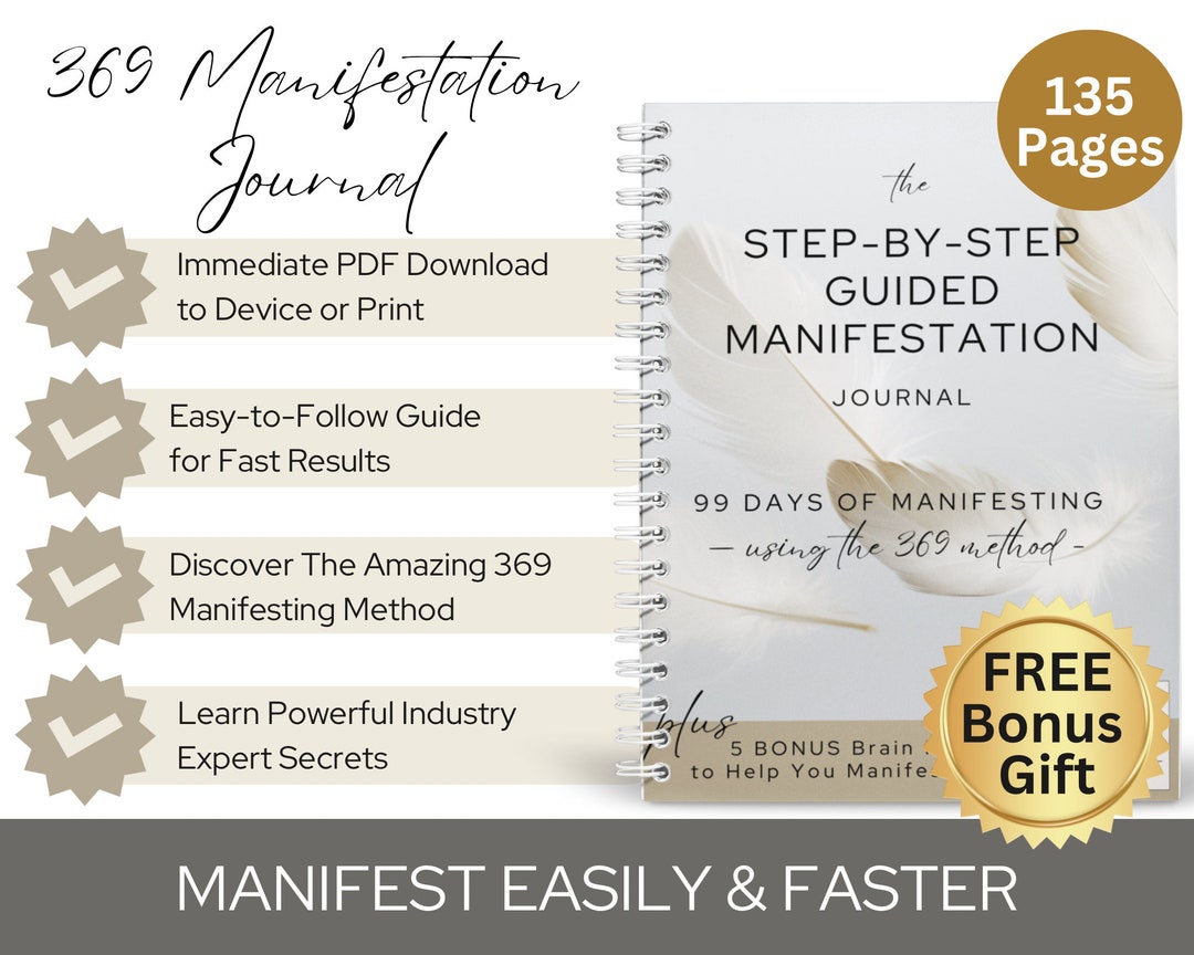 Digital Manifestation Journal for Manifesting 369 Method Manifesting ...