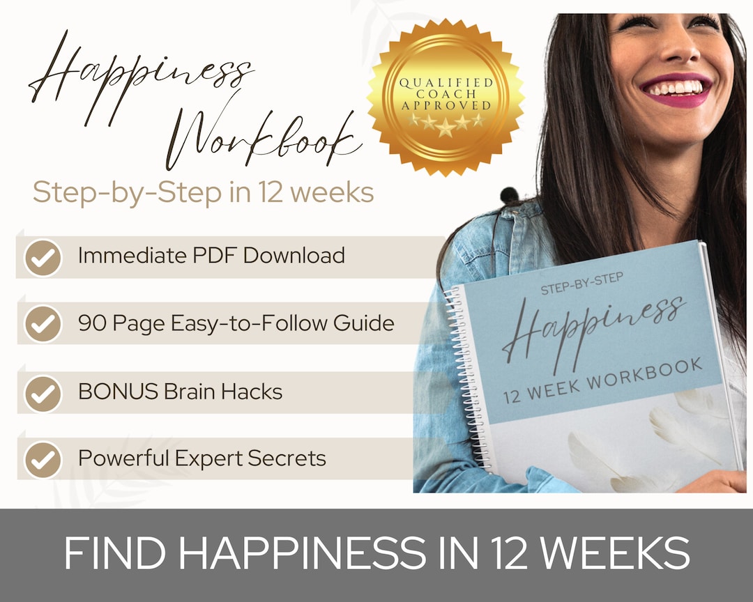 Digital Happiness Workbook Adult for iPad Goodnotes Journal Planner ...