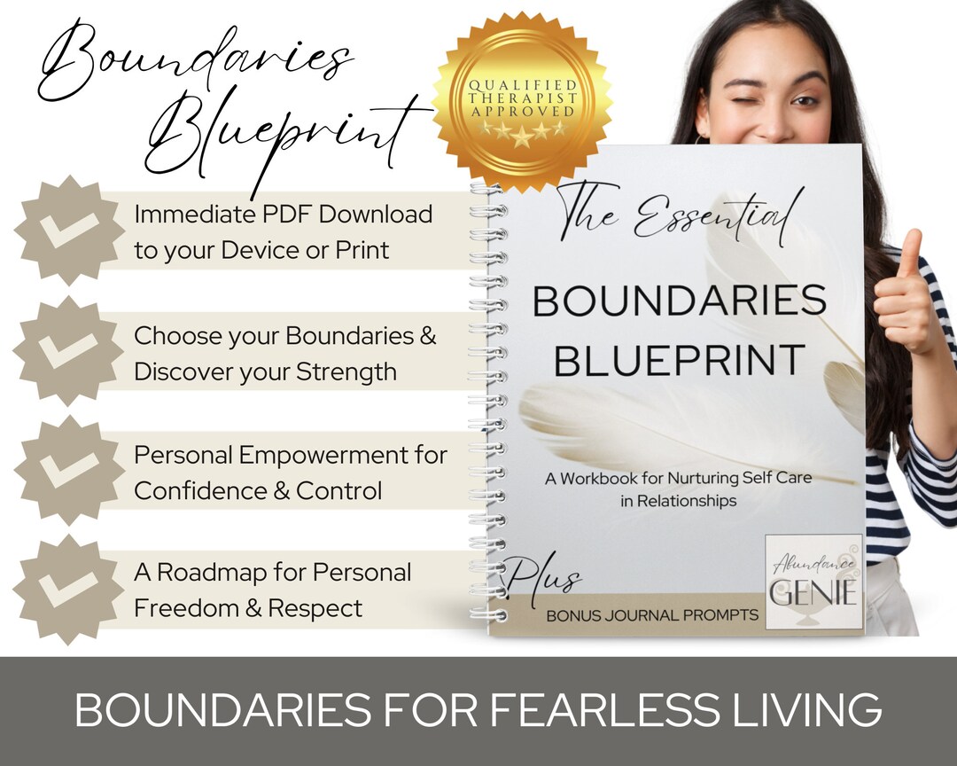 Healthy Boundaries Workbook for Mental Health Self Care Journal for ...