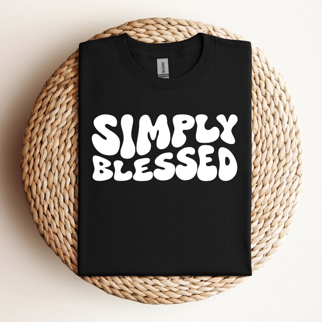 Simply Blessed SVG & PNG Instant Digital Download Elegant Religious ...