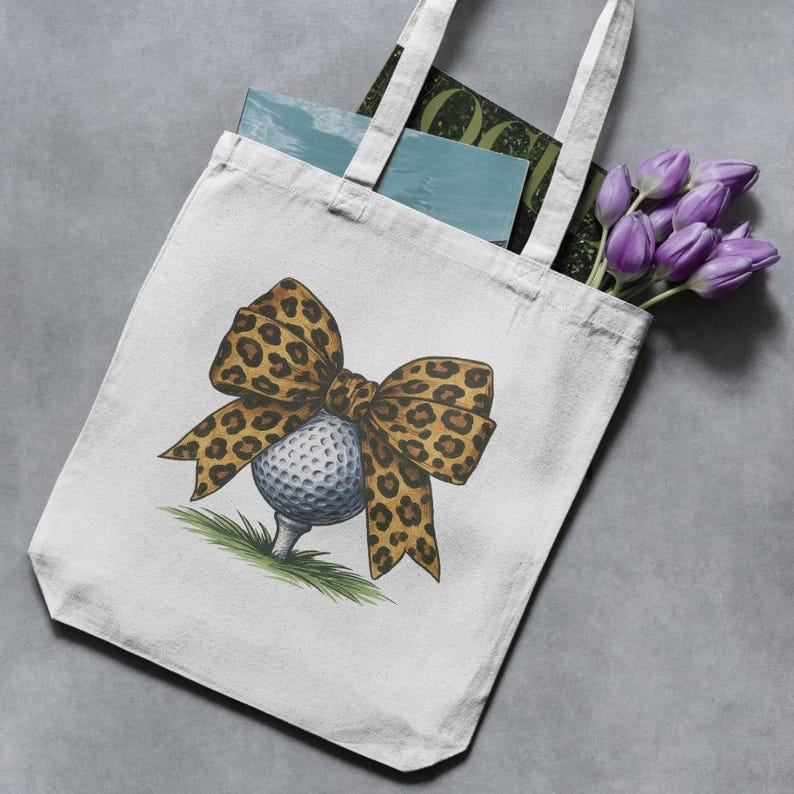 Golf Leopard Bow PNG | Instant Digital Download | Golf Girl Decal and ...
