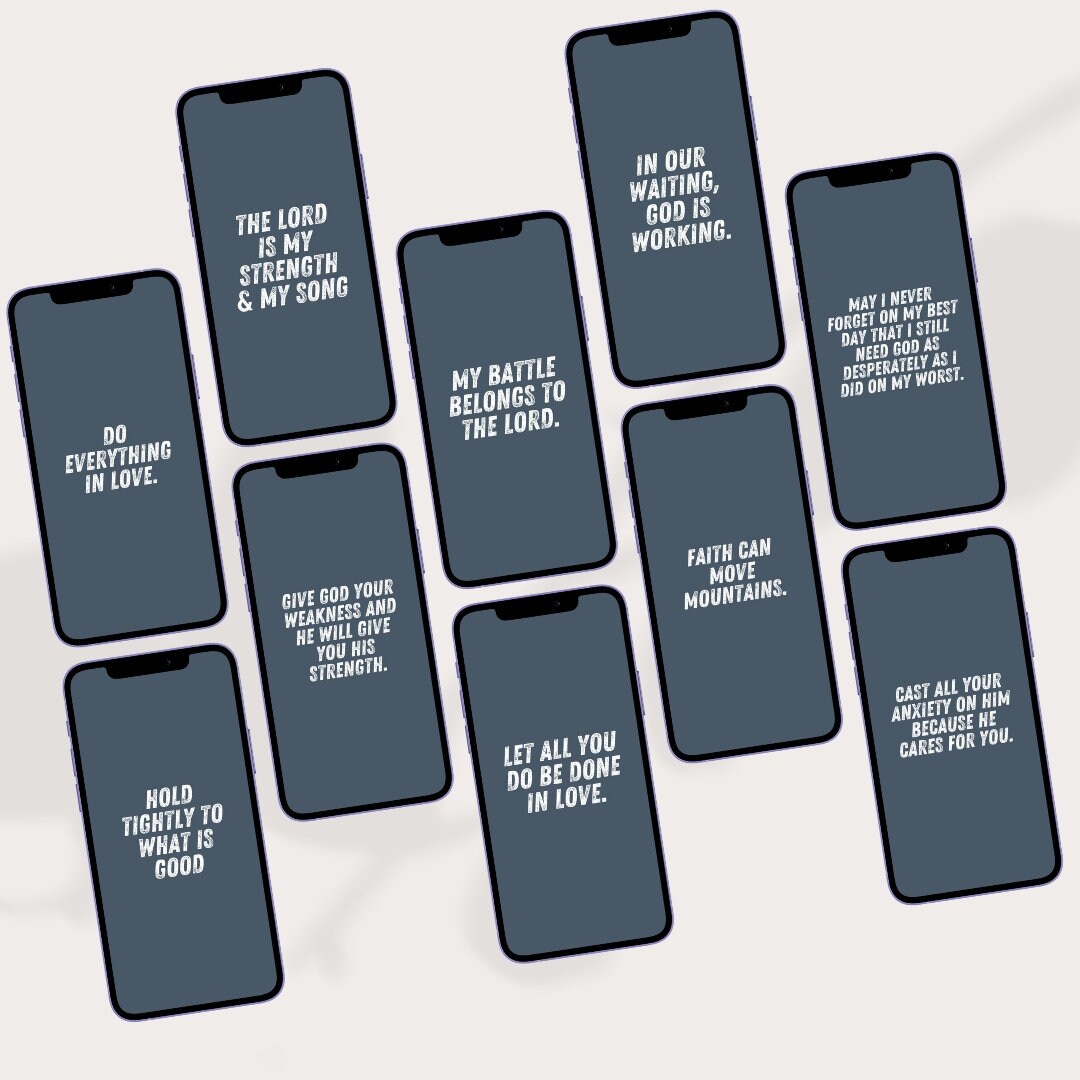 Christian Bible Verse iPhone Wallpaper: Neutral Colors (digital ...