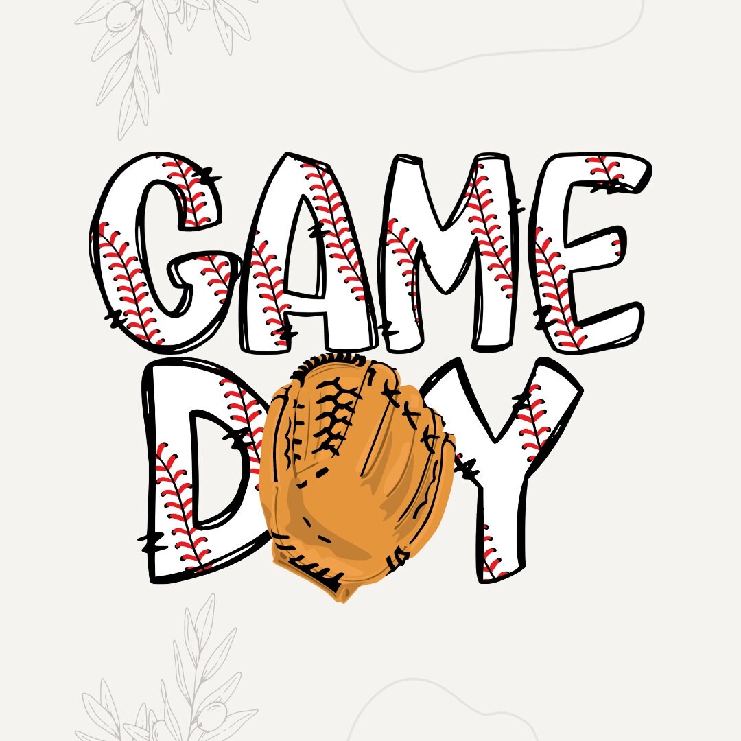 Baseball Game Day PNG Sublimation Design, Digital Downloads, Sports ...