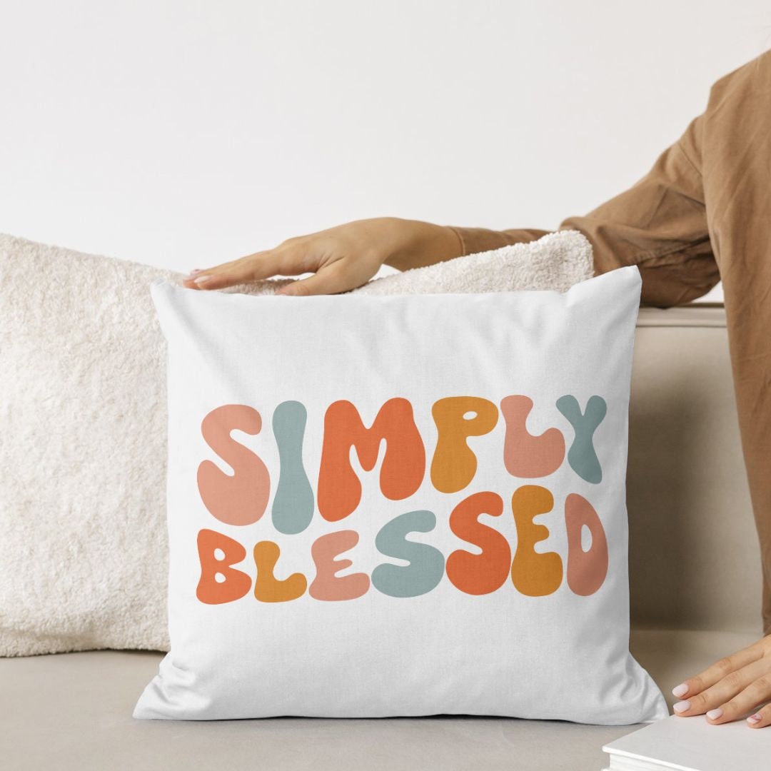Simply Blessed SVG & PNG Instant Digital Download Elegant Religious ...