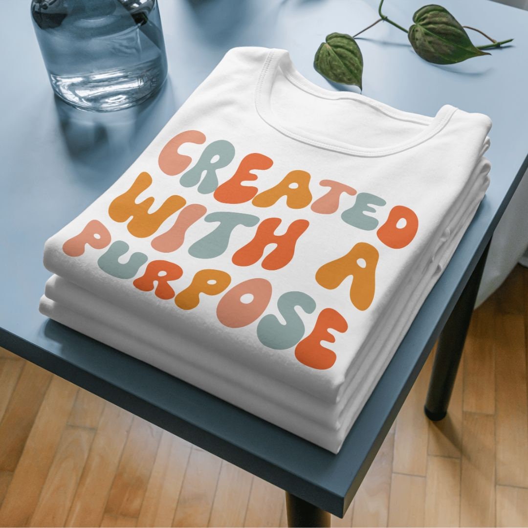 Created With A Purpose SVG & PNG Instant Digital Download Elegant ...