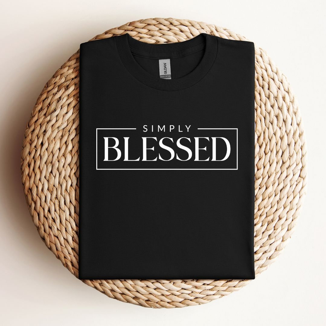 Simply Blessed SVG & PNG Instant Digital Download Decal Shirt Design ...