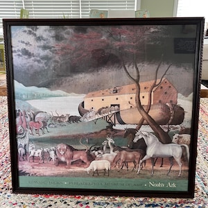 Vintage Edward Hicks "noah's Ark" Framed Print - Philadelphia Museum of ...