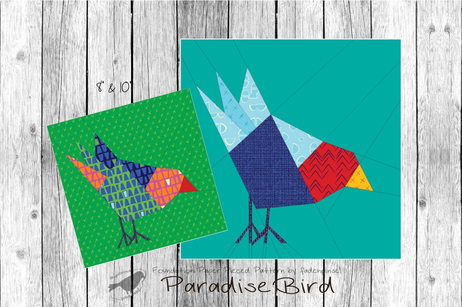 Bird, Foundation Paper Piecing Pattern, Patchwork Block, Beginner ...