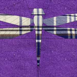 Dragonfly Foundation, Quilt Block, FPP, Multiple Sizes, Patchwork Block ...