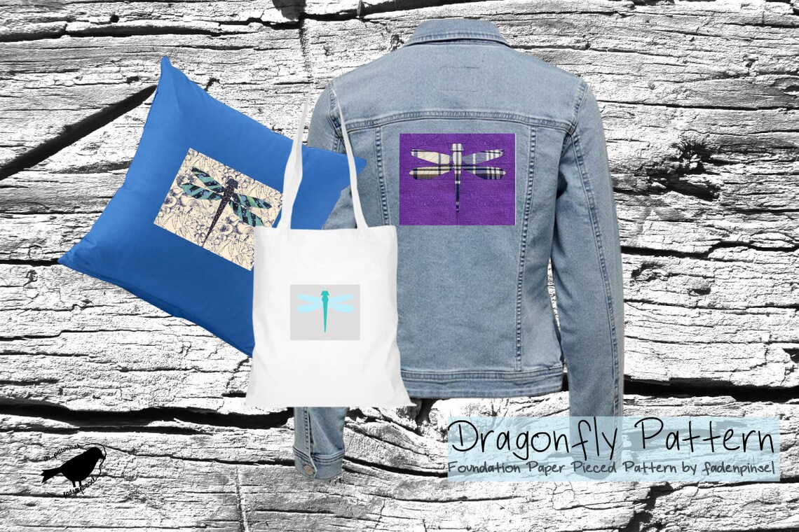 Libelle Foundation, Paper, Quilt Block Pattern, FPP, in Several Sizes ...