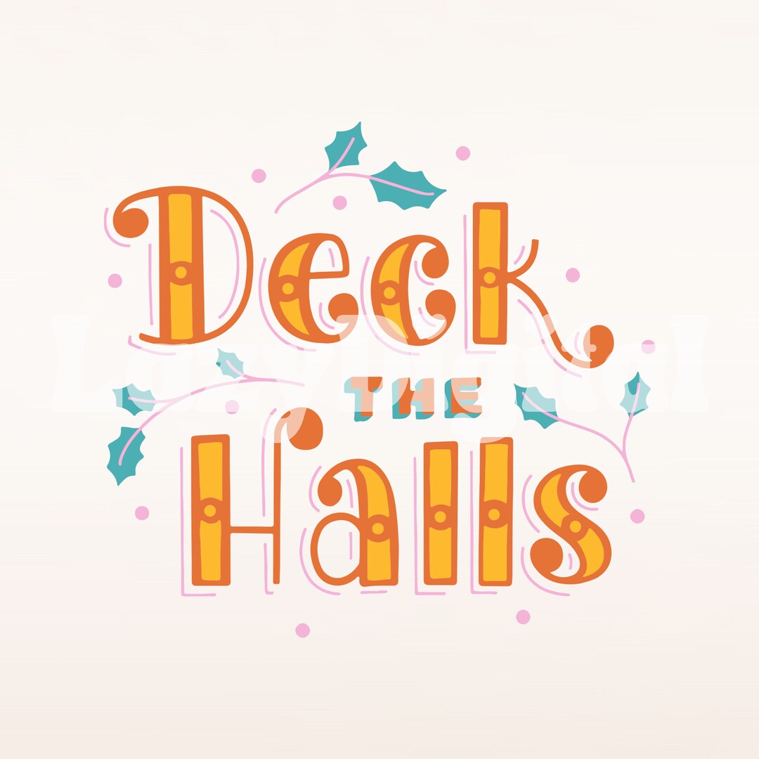 Deck the Halls Png Christmas Berries Png Minimalist Xmas - Etsy