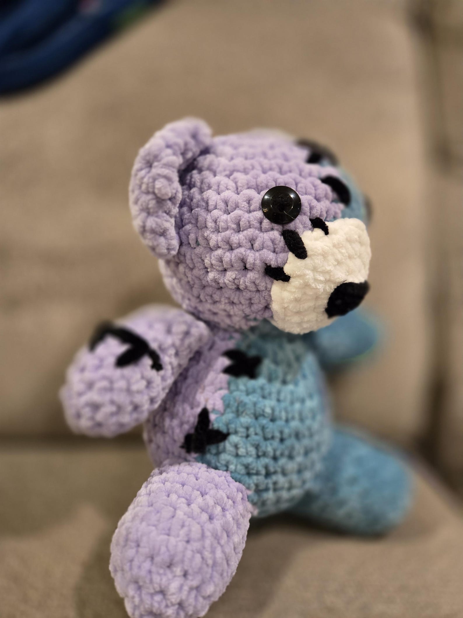 Stitched Crochet Teddy Bear - Etsy