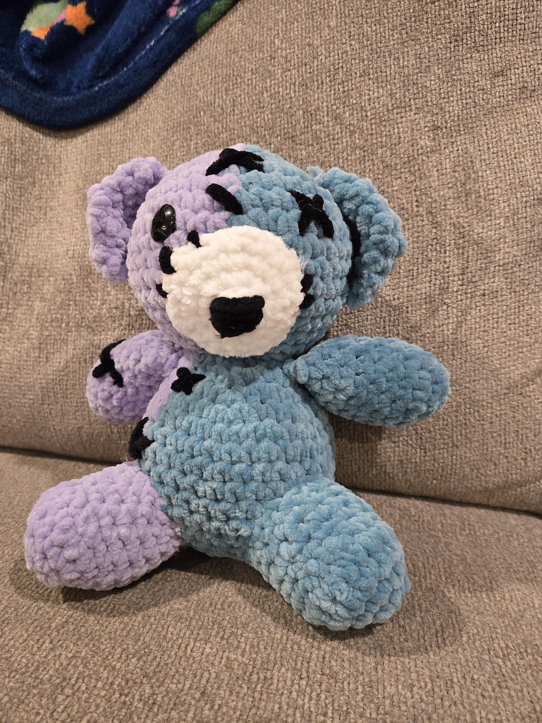 Stitched Crochet Teddy Bear - Etsy