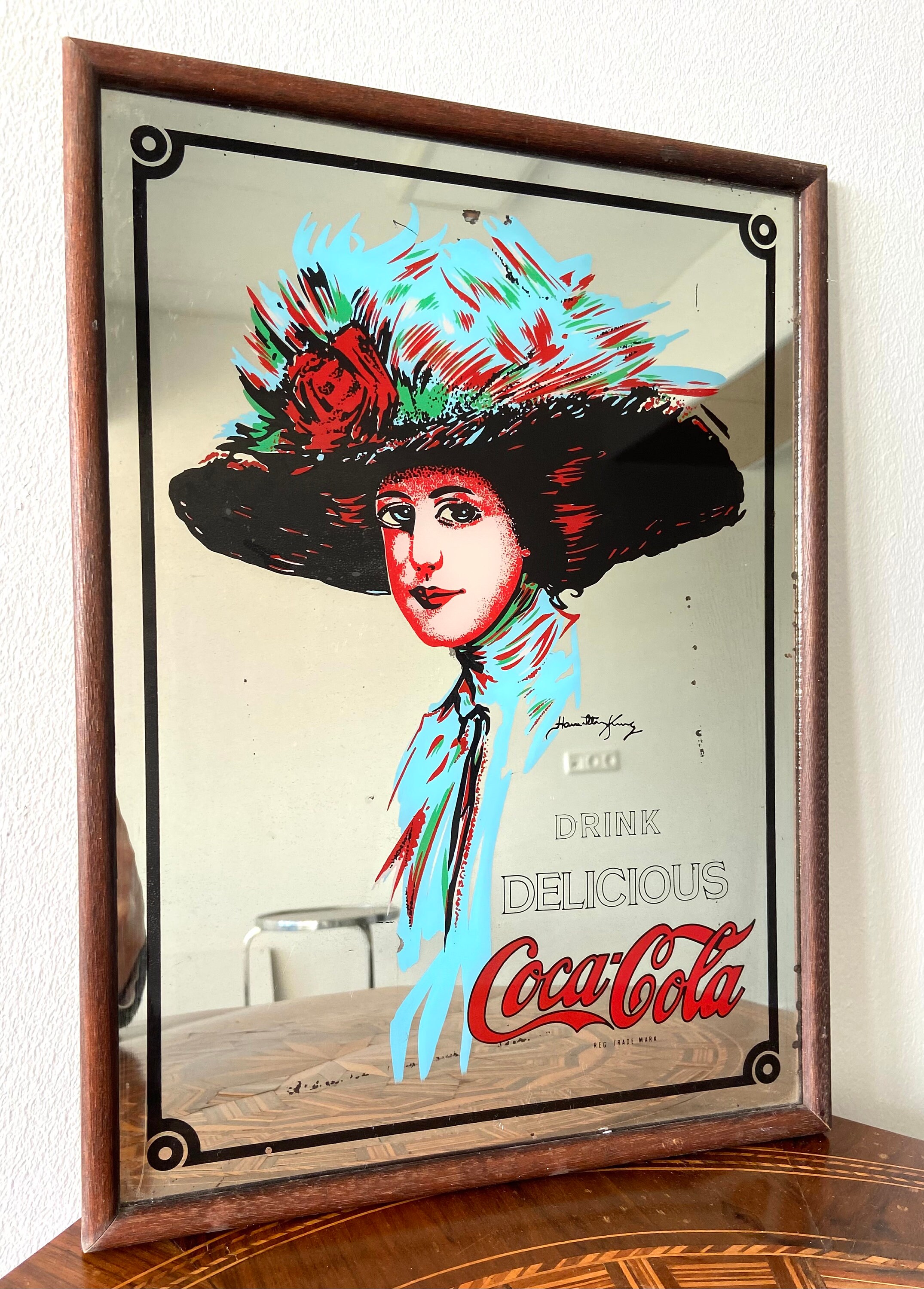 Vintage Coca Cola Advertising Mirror - 20th Century - Etsy