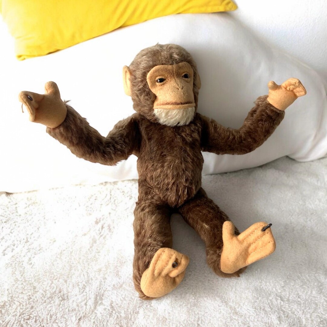 Steiff Jocko - Monkey - Little Monkey - 50s to 60s - Germany - Knopf Im ...