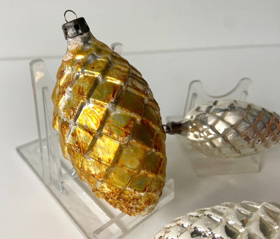 Vintage Christmas Balls - Pine Cones - 20th Century - Germany - Old ...