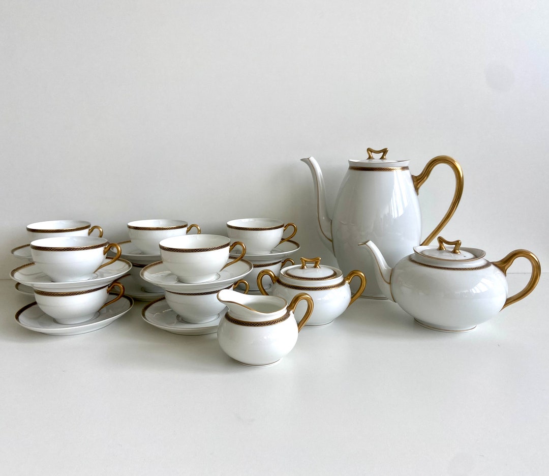 Pavl Müller Selb Coffee and Tea Set Coffee Pot Teapot Cups and Saucers ...