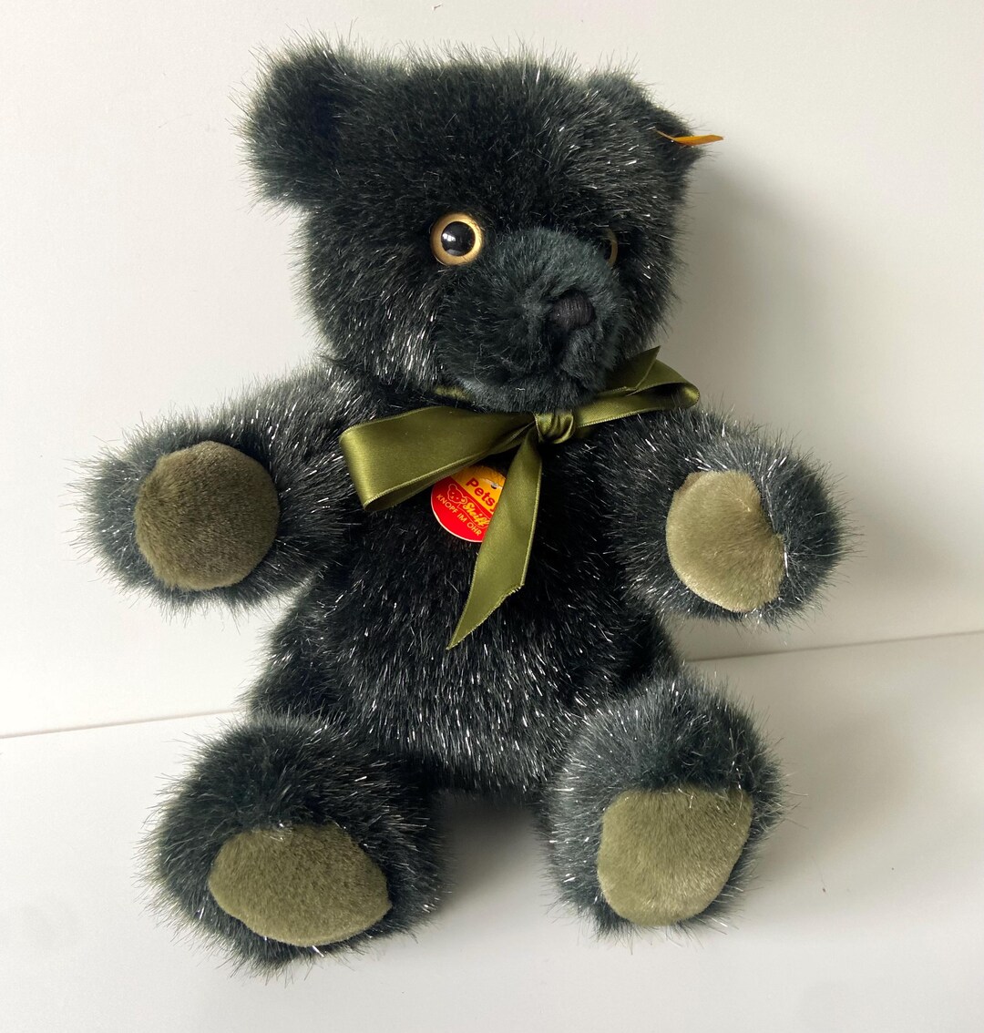 Steiff Petsy - Large - 012952 - Green Tint - Germany - Cuddly Teddy ...