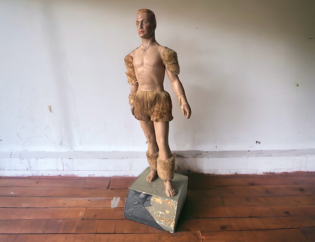 Erich Steingraf Vintage Neanderthal Sculpture Museum Decoration Plaster ...