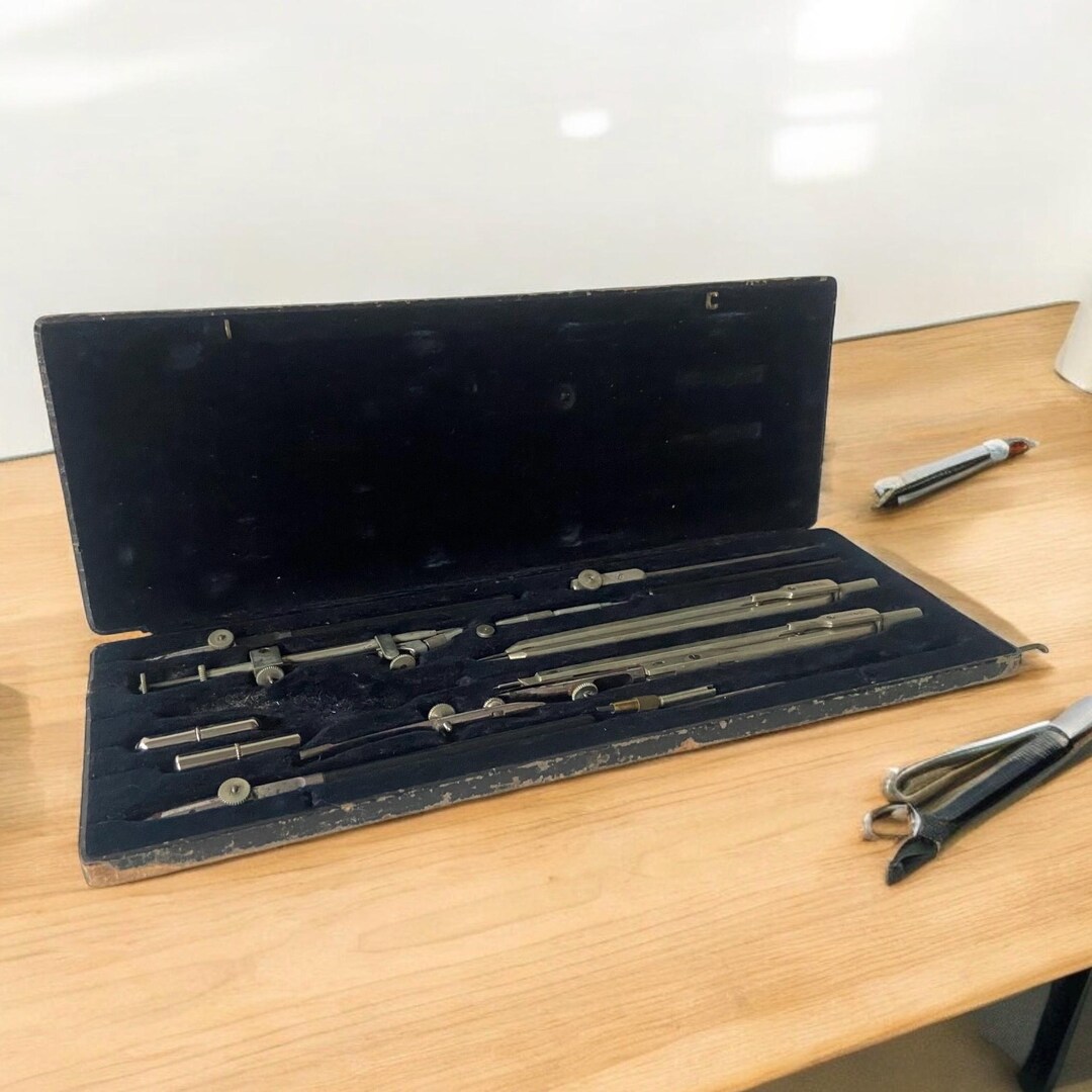 Compass Set - Vintage - Drawing - E.O. Richter & Co - Fach - Compasses ...