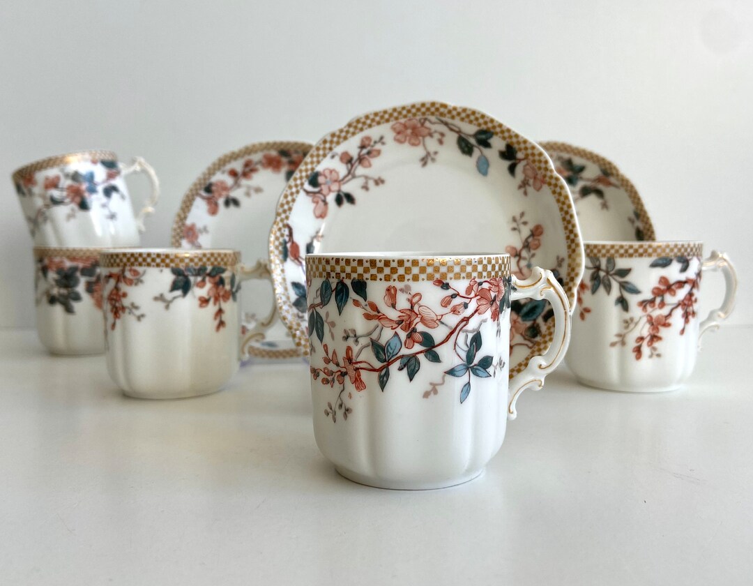 Limoges Cups and Saucers Havilland and CO 8 Pieces - Etsy