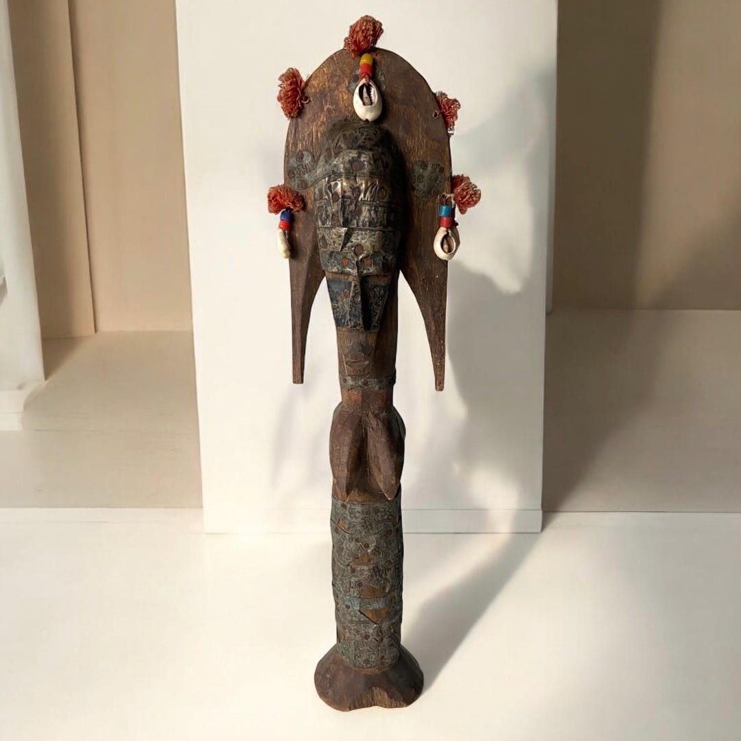 African Fang Statue 20th Century Wood Carving Tribal Art - Etsy