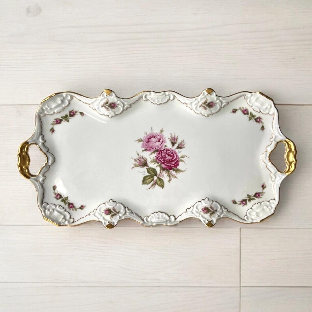 Kaiser Moosrose - Large Serving Dish - German Porcelain - 20th Century ...